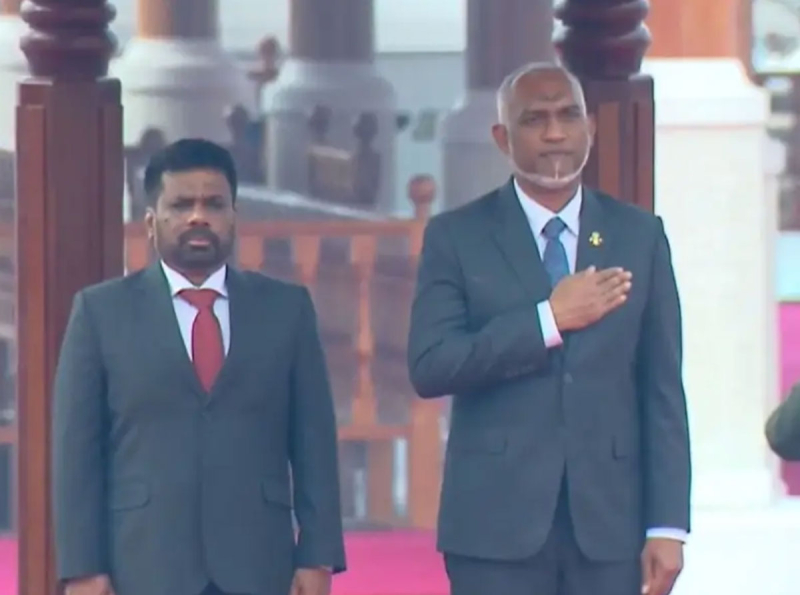 Official State Welcome Ceremony for President at Republic Square, Male